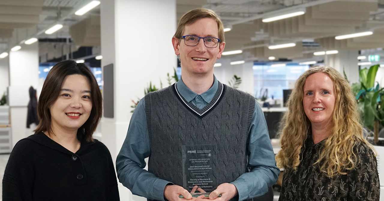 Our UN PRME sustainability report receives excellence award Our UN PRME sustainability report receives excellence award