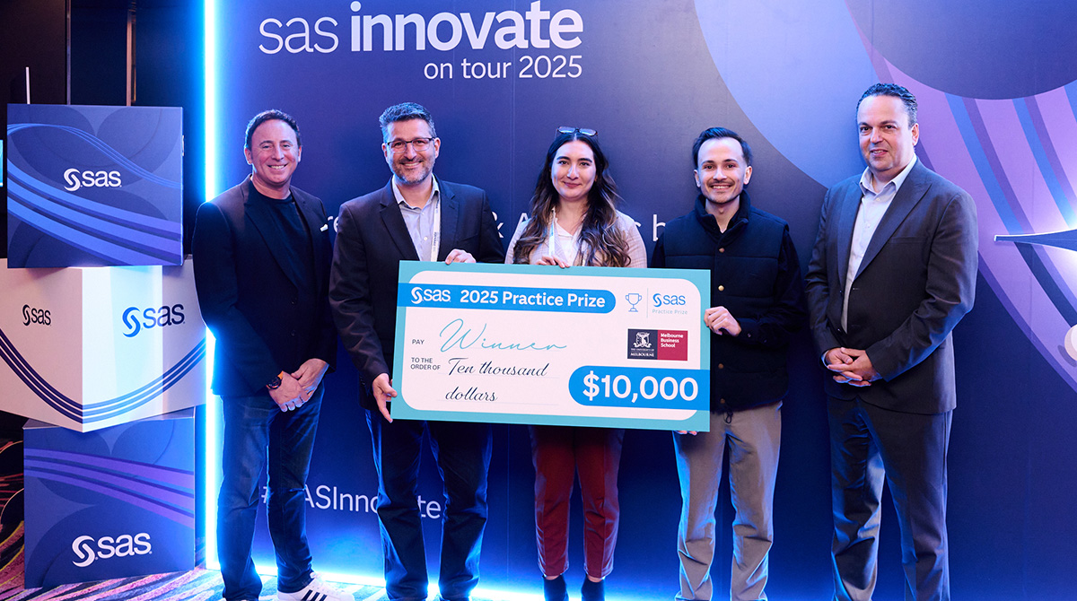 A “Google Maps” for gold takes out the SAS Practice Prize